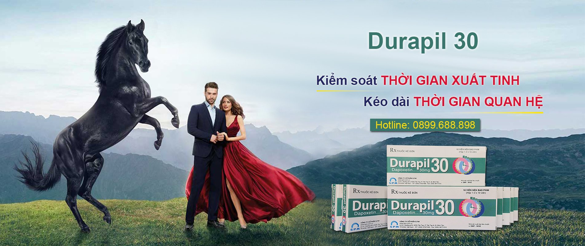 THUỐC DURAPIL 30MG - Trị Xuất Tinh Sớm